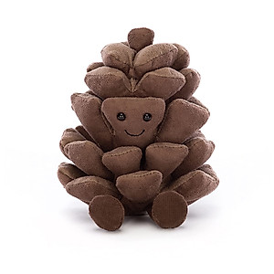 Jellycat Amuseables Pine Cone Stuffed Toy, 6 inches | Winter Plush and Décor