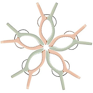 10 Pack Beach Towel Clips for Beach Chairs Jumbo Size Towel Clamps for Beach Chairs Lounge Pool Chairs on Cruise Chair Plastic Clothes Pegs Hanging Clip Clamps Large Items for Cruise Vacation