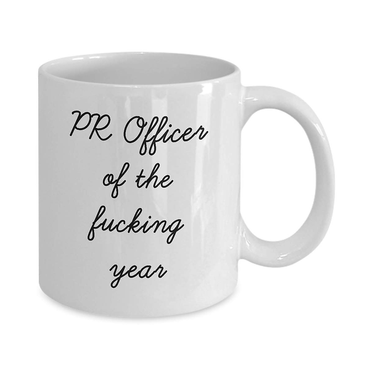 Best PR Officer Mug Funny Appreciation Mug for Coworkers Gag Swearing Mug for Adults Novelty Tea Cup
