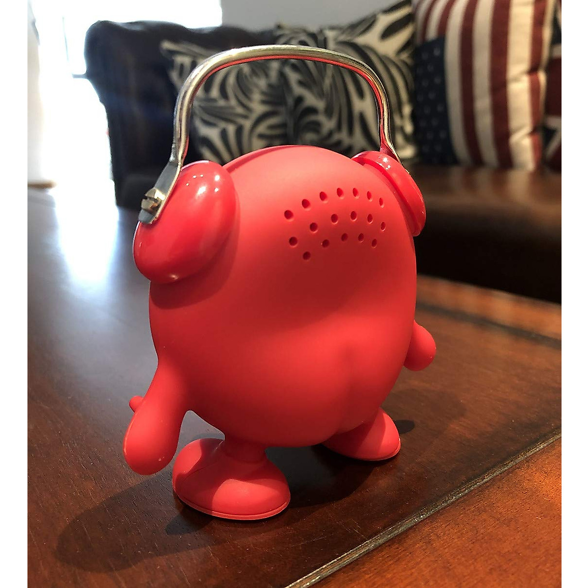 Keleely Kitchen Timer, for Baking Teaching Cooking Egg Potty Training Cute 60 Mins Twist Wind-Up Timer with Ring Alert, No Battery (Red)