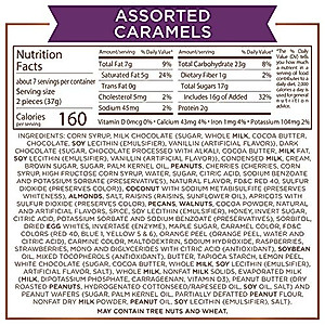 Russell Stover, Assorted Caramels in Milk and Dark Chocolate, Chocolate Gift Box, 9 Ounce