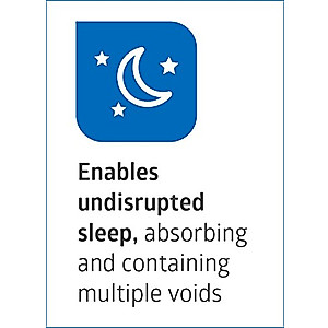 Medline Extended Wear Overnight Adult Briefs with Tabs, Maximum Absorbency Adult Diapers, Large (60 Count)