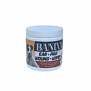 BANIXX Ear, Paw, Wound Pet Wipes