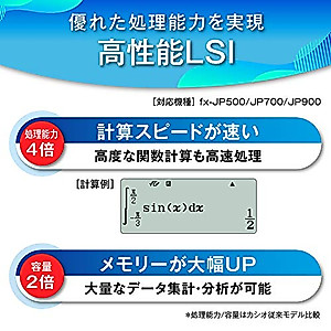 Casio fx-JP700-N Scientific Calculator, High Definition, Japanese Display, Over 600 Functions