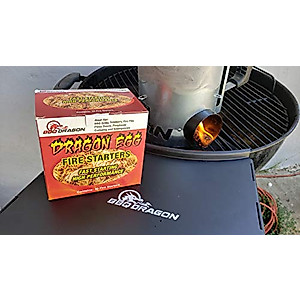 BBQ Dragon Egg Fire Starter-32 Pack Fire Starters for Fireplace-Ultra Fast, Long Lasting Charcoal Starter-Waterproof, Natural Fire Starters for Wood Stove, Campfire, Fire Pit, Charcoal Grill, Fatwood