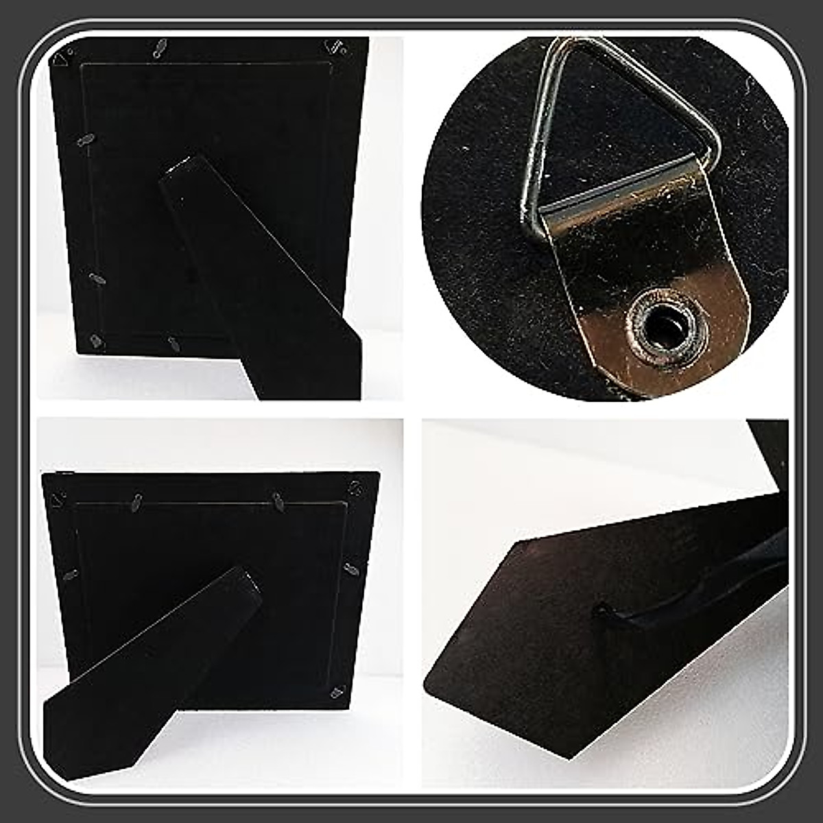 Laureat Marchier 4x6 6x8 8x10 Glass Picture Frames, Mirrored Photo Frames for Wall or Tabletop Décor (Natural Sea)