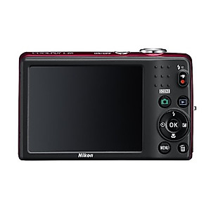 Nikon COOLPIX L26 16.1 MP Digital Camera with 5x Zoom NIKKOR Glass Lens and 3-inch LCD (Red) (OLD MODEL)