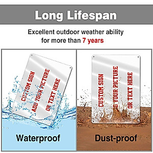 Aluminum Weatherproof And Rustproof Metal custom Signs, Entrance Signs, Garden Signs, Hazard Signs, Intersection Signs, Parking Signs, Decorative Signs（11.8x7.9inch）