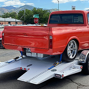 Mac's Tie-Downs Tire Block Strap Pack - E-Track Option - Black