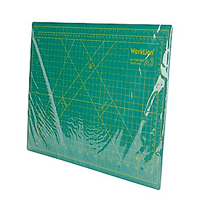 WORKLION 12" x 18" Art Self Healing PVC Cutting Mat, Double Sided, Gridded Rotary Cutting Board for Craft, Fabric, Quilting, Sewing, Scrapbooking Project……