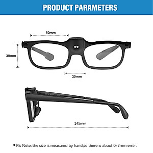 Delixike 200% Magnifying Glasses with Light,LED Lighted Magnification Eyeglasses, Bright Sight Hands Free Magnifier for Close Work, Jewelry,Craft, Reading, Hobby
