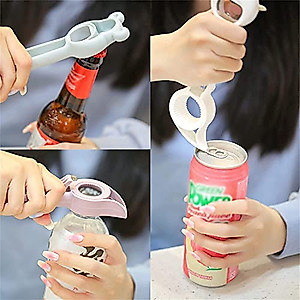4 in 1 Multi Function Can Opener Bottle, Multi Kitchen Tool for Jelly Jars, Wine, Beer and other, Bottle Opener to Protect the Nail Use for Children, Elderly and Arthritis Sufferers