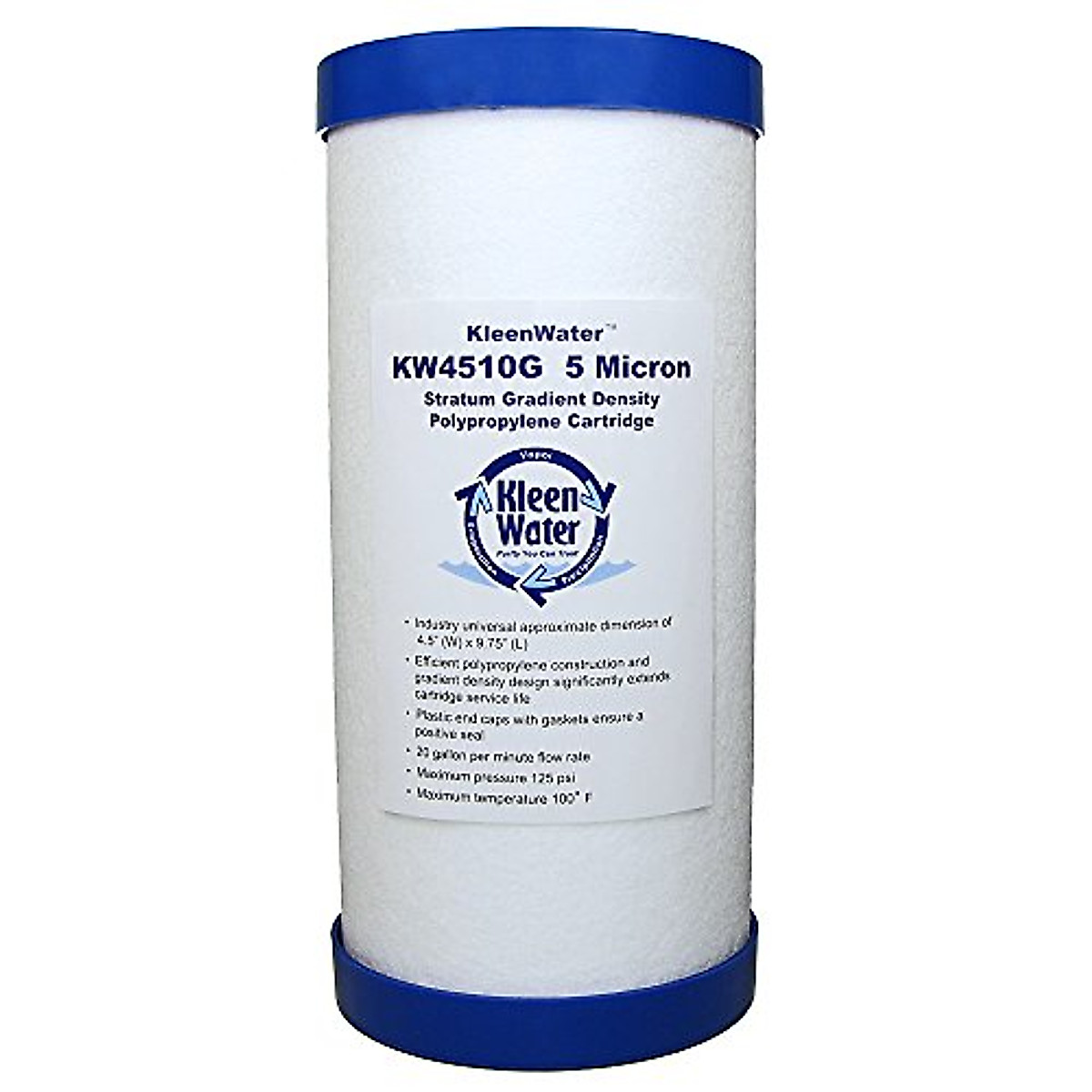 KleenWater Filter Compatible with Pentek DGD-5005, Melt Blown Polypropylene Replacement Cartridge 4.5 x 10 Inch