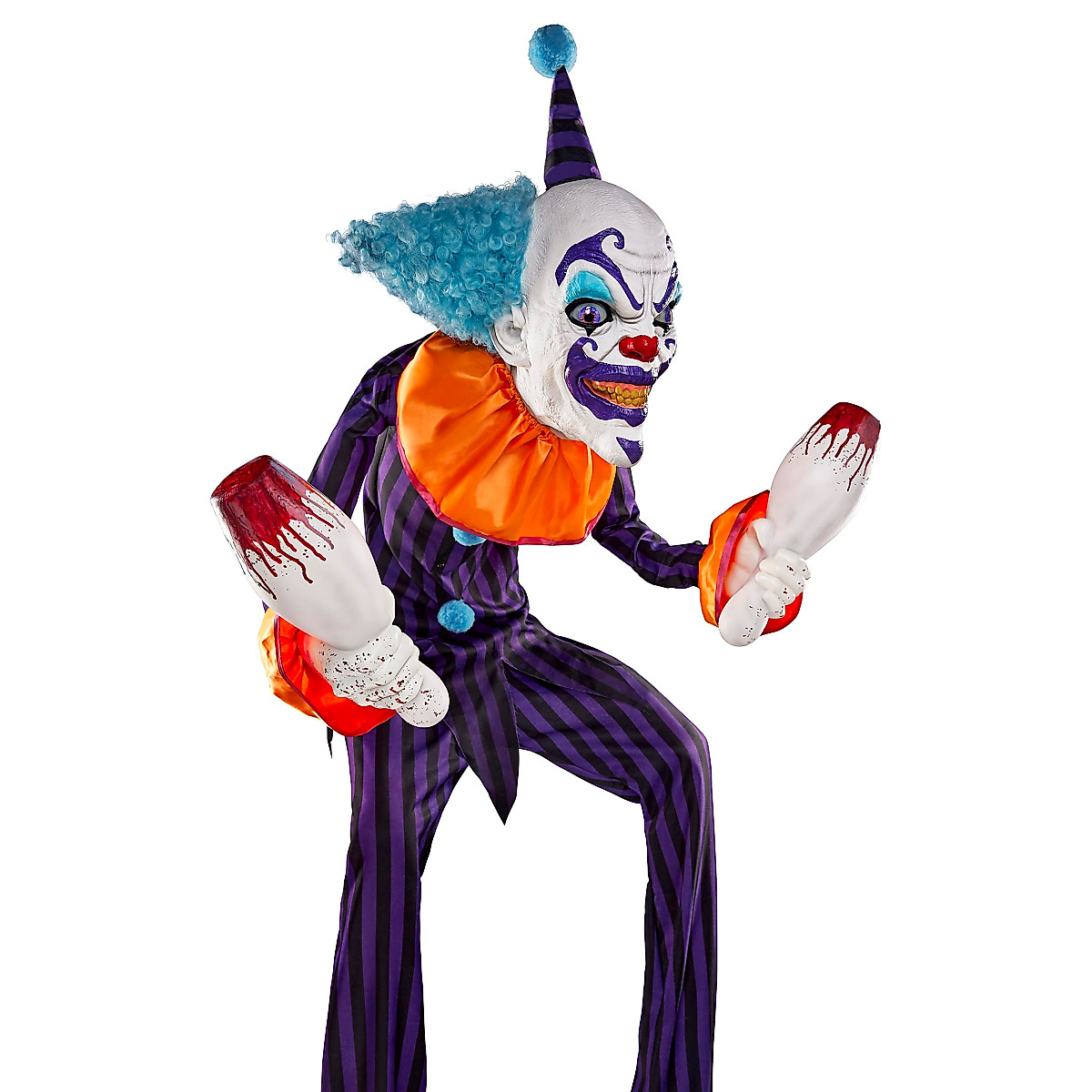 Spirit Halloween 7.9 Ft Stilts Animatronic | Decorations | Animated | Halloween Décor | Clown Animatronic