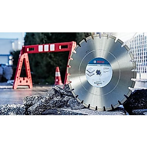 Bosch 2608603641 Diamond Cutting Disc for Asphalt, 0 V, Silver/Grey, 350 x 20 x 25.40 x 3.2 x 12 mm
