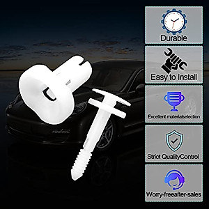 TOPCNOEM 50Pcs Car Door Panel Retainer Clips Compatible with GM Chevy GMC 15960325 - C1500 C2500 C3500 K1500 K2500 K3500 Pickup Jimmy Yukon Blazer Tahoe Suburban