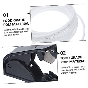 Angoily 1 Set Ice Machine Accessories Refrigerator Water Supply Kit Water Connection Kit 1/4 Tubing Water Line Splitter Fridge Water Line Kit Fittings Ao Cooler White Hose Water