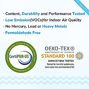 RECCI 4-Inch Tri Folding Mattress, Folding Memory Foam Mattress, Folding Mattress, Sleeping Mattress for Floor, Tri Fold Mattress with Removable and Washable Cover, Storage Bag Included, 25” x 75”