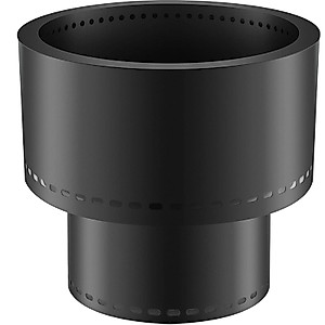 VEVOR Smokeless Fire Pit, Carbon Steel Stove Bonfire, Large 13.5 inch Diameter Wood Burning Fire Pit, Outdoor Stove Bonfire Fire Pit, Portable Smokeless Fire Bowl for Picnic Camping Backyard Black