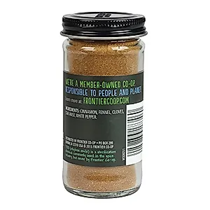 Frontier Co-op Five Spice Seasoning, 1.92 Ounce, Cinnamon, Fennel Seed, Cloves, Star Anise & White Pepper, Non GMO, Kosher