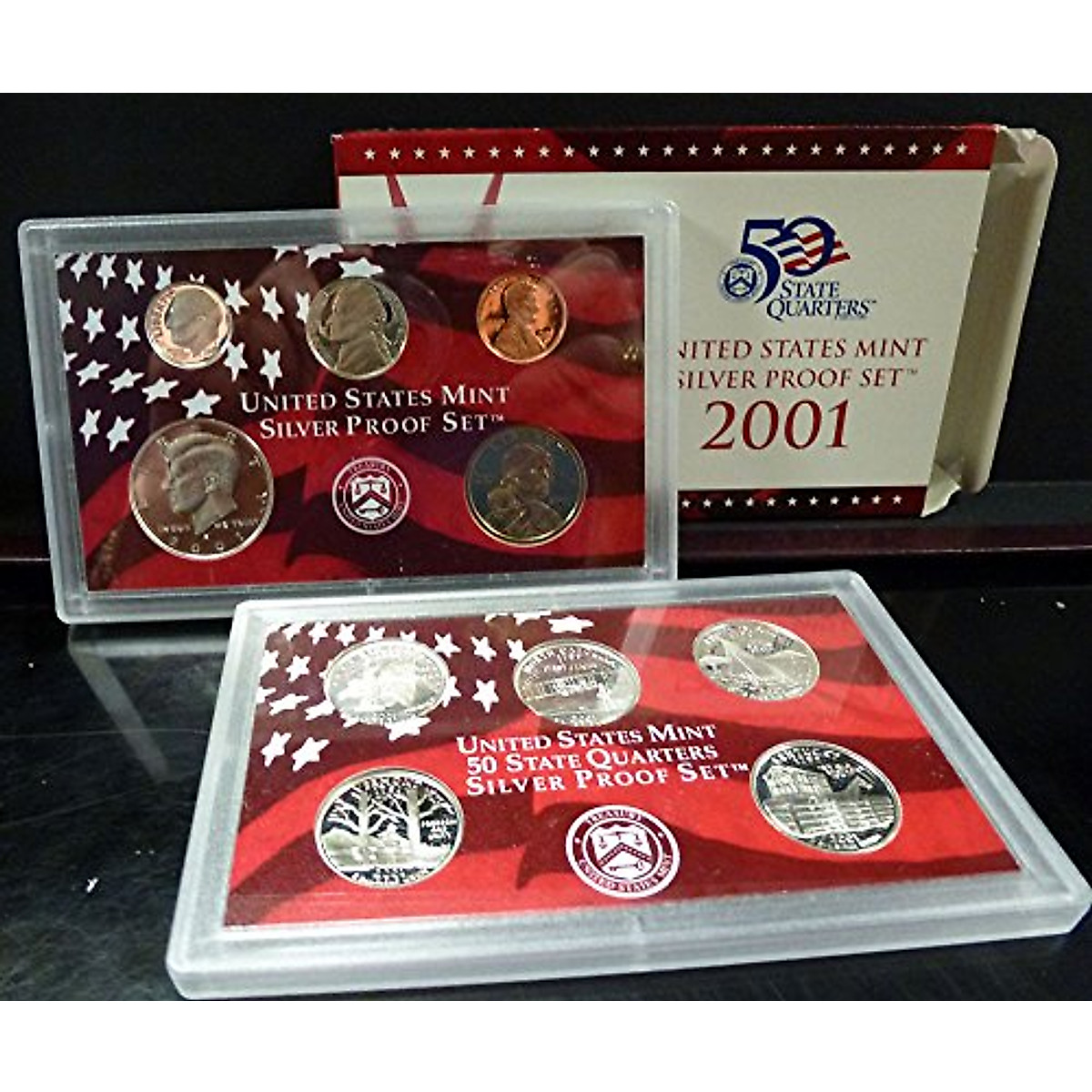2001 U.S. Mint Silver Proof Set Set Uncirculated
