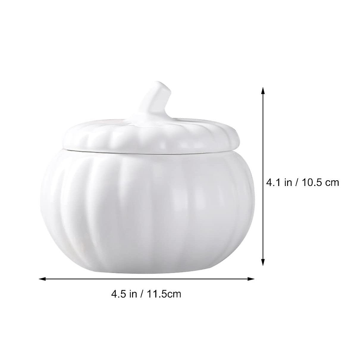 BESTonZON Ceramic Pumpkin Dish Pumpkin Soup Bowls Porcelain Dinnerware Pasta Dessert Bowl with Lid, Dishwasher & Oven Safety