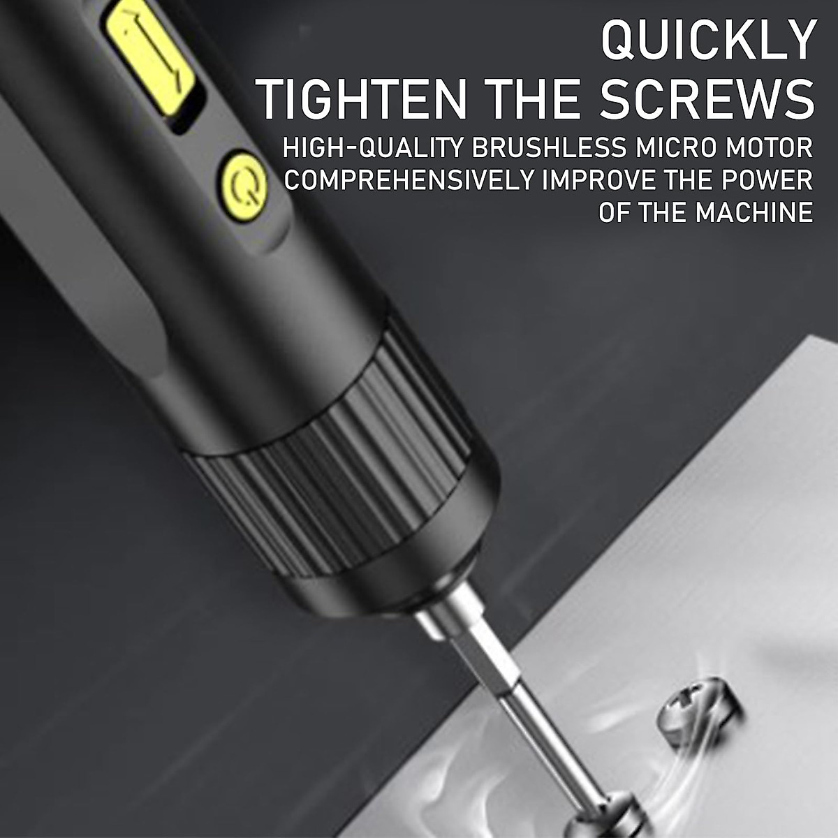 Electric Screw Driver, Portable Power Screw Screw Driver Set,Led Lighting Easy Charging Electric Bit Set,usb Charging Screwdriver,cordless Electric Kit for Bicycle, Computer and Small Projects