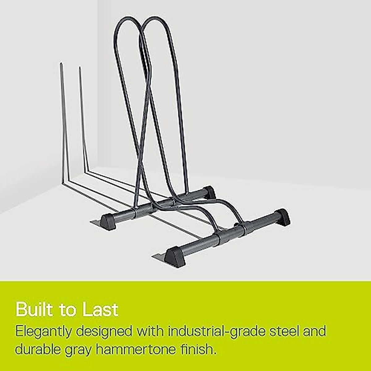 Single Bike Stand Floor by Delta Cycle (2-Pack) - Tool-Free Adjustable Bike Racks for Mountain, Fat Tire, Road Bikes, Freestanding Bicycle Rack for Garage Parking