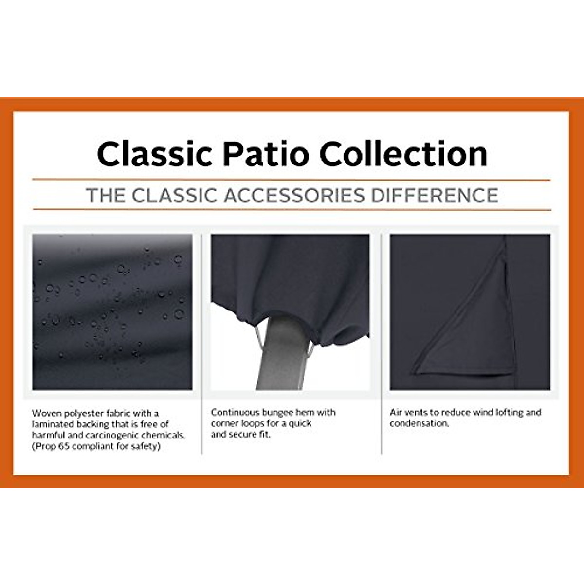 Classic Accessories Water-Resistant 27 Inch Kamado Ceramic BBQ Grill Cover