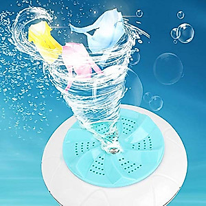 Ultrasound Turbo Washing Machine, Mini Portable Mini Washing Machine, for Home Travel Business Trip Camping Apartments Dorms(green)