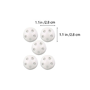 Toddmomy 50pcs Toy Rattle Box Repair Round Doll Noise Maker Insert Squeaker for Baby Pet Doll Dog Accessories, 28mm