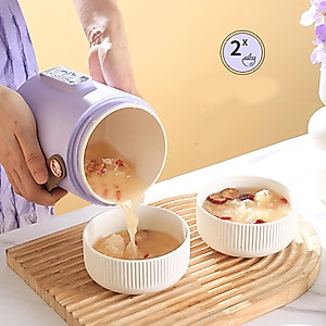 Zerodis Efficient Heating Mini Rice Cooker, Insulated Multifunction Soup Porridge Stewpot with Smart Reservation Function ()