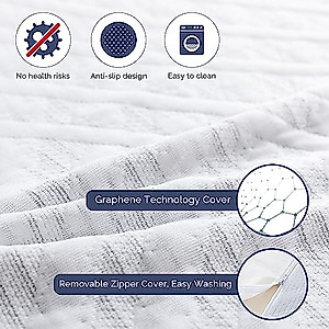 IULULU Twin Mattress, 8-Inch Twin Memory Foam Mattress - Green Tea Gel Infused, Medium-Firm for Cool Sleep and Pressure Relief Mattress in a Box, CertiPUR-US Certified, White