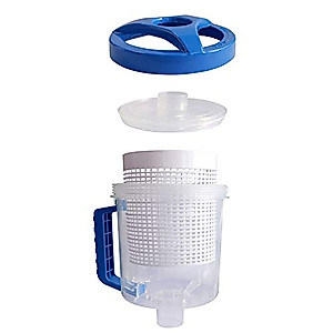 PoolSupplyTown Upgraded W560 Inline Pool Leaf Canister/Leaf Catcher/Leaf Trap with Basket Replace Hayward W560 W530, Zodiac W26705, and Pentair R211084 Pool Cleaner Leaf Canister