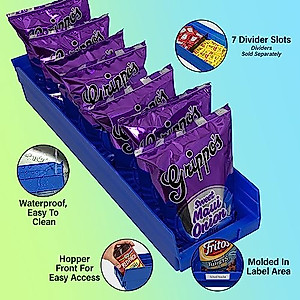 Akro-Mils 30164 Plastic Containers for Organizing and Storage Bins for Closet, Kitchen, Office, or Pantry Organization, 24-Inch x 6-1/2-Inch x 4-Inch, Clear, 6-Pack