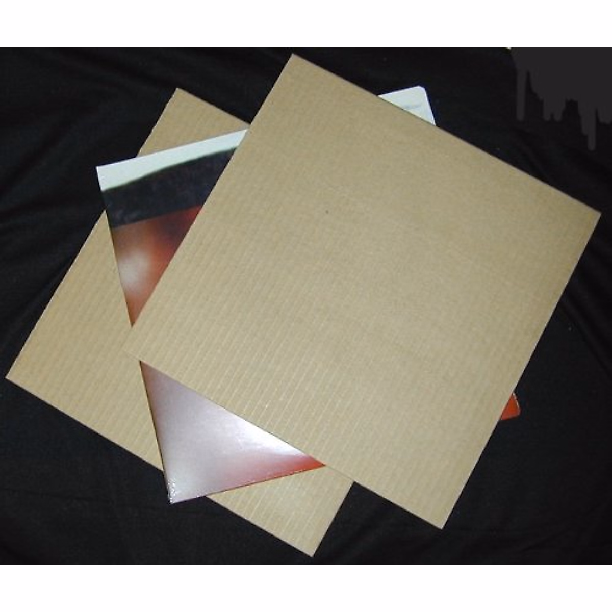 (100) - 12" Kraft Brown LP Record Pads - 12 7/16" x 12 7/16"