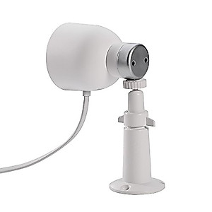 HOLACA Compatible for Nest Cam Wall Mount Versatile Aluminum Bracket Compatible for Google Nest Cam Outdoor Security Camera (White-Aluminum)