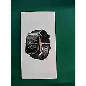 meoonley Military Rugged Smartwatch for Men,Sport Watch with Answer/Make Call IP68 1.83 inch Fitness Tracker Pedometer SpO2 for Outdoor Enthusiasts