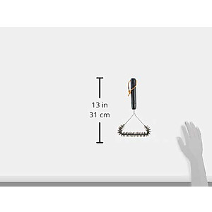 Weber 3-Sided Grill Brush, 12 Inch, Black