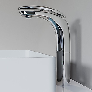 Dowell Modern Tall Vessel Sink Faucet - Single Handle, One Hole Bathroom Vanity Faucet,Chrome 8001 018 01