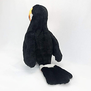 TAMMYFLYFLY Realistic Toucan Bird Stuffed Animal Plush Toy 13.78" Plush Toy Gifts for Kids Birthday Christmas