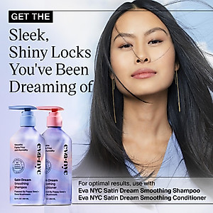 Eva NYC Satin Dream Smoothing Leave-In Cream for Thick Hair, Daily Softening Conditioner, GMO-Free Anti-Frizz, 5.4 fl oz