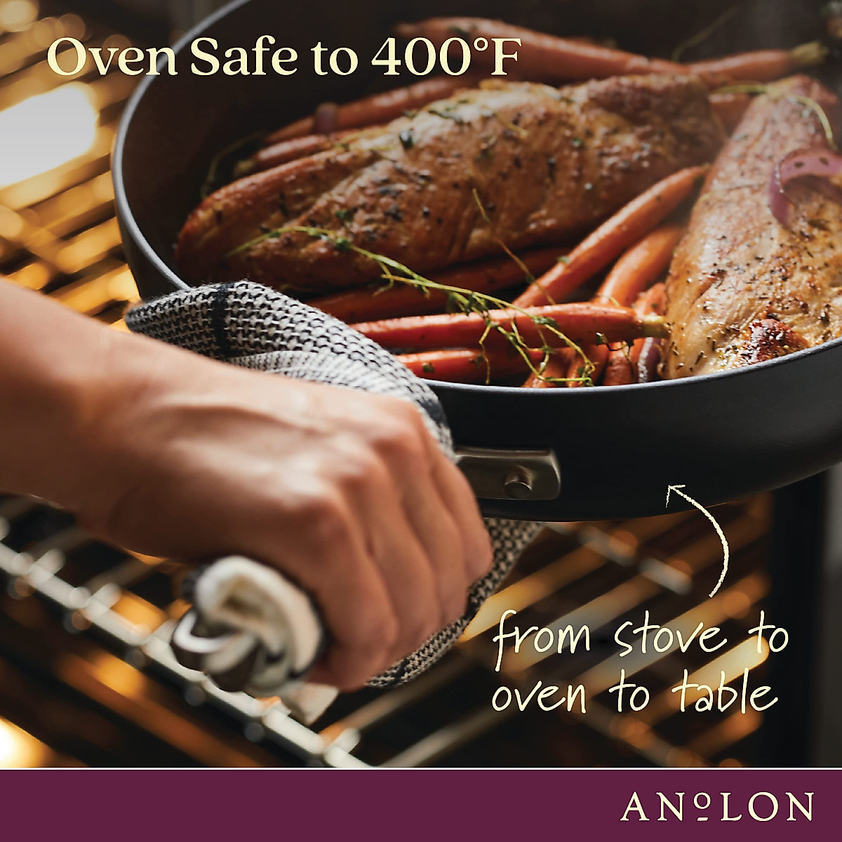 Anolon Advanced Home Hard-Anodized Nonstick Skillets (8.5-Inch, Onyx)