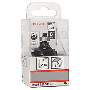 Bosch 2608628341 Rounding Router Bit 8mmx28, 7mmx53mm