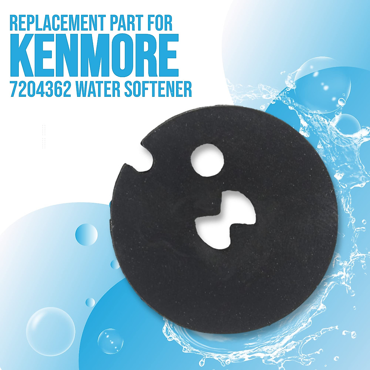 (4-Pack) TonGass Water Softener Venturi Gasket (Part No. 7204362) - Replaces 7082582, 7163663, 7190547 and 7176195 - Compatible with Ecodyne, K, K Elite and Whirlpool