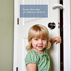 Finger Pinch Guard(6pack) Buddy Baby Proofing Doors Foam Door Stopper Prevents Fingers Injuries Baby or Pet from Getting Locked in Room Child Safety（White）