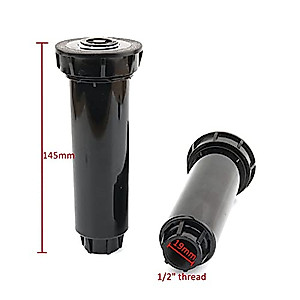 YFQHDD 1pc Adjustable 25~360 Degree Pop up Sprinklers 1/2" Thread Garden Lawn Irrigation Watering Sprinklers