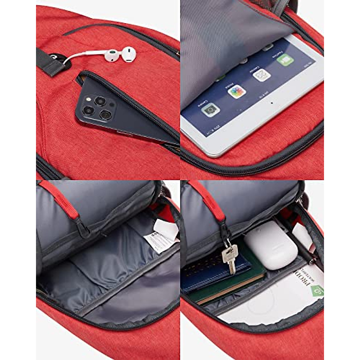 WATERFLY Crossbody Sling Backpack Sling Bag Travel Hiking Chest Bag Daypack