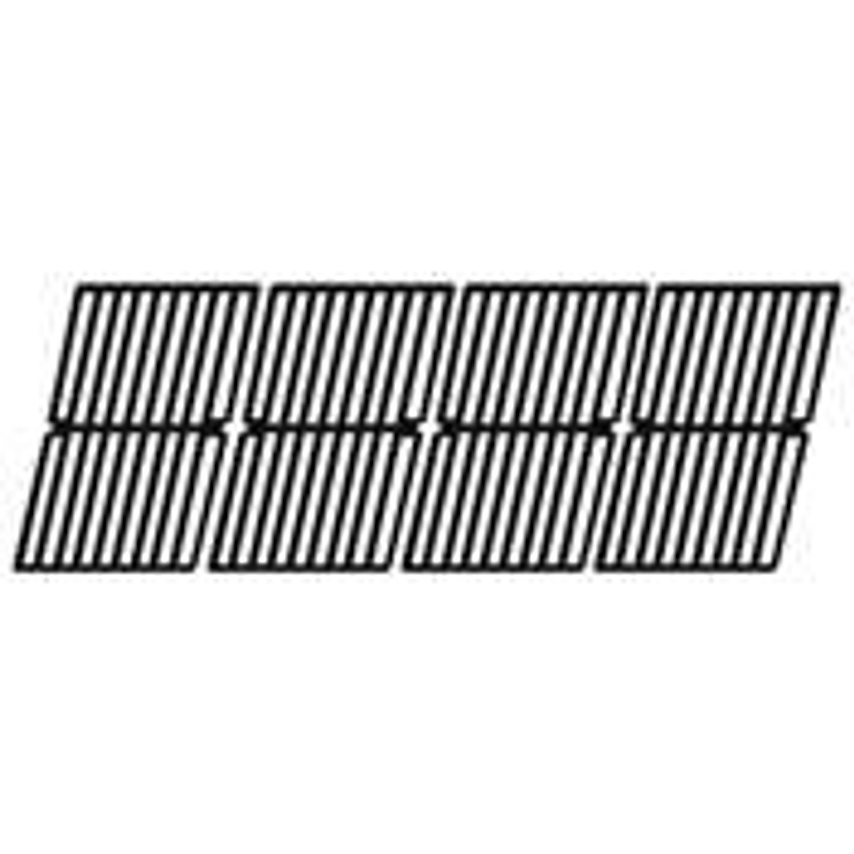 Music City Metals Gloss Cast Iron Cooking Grid Replacement for Gas Grill Models Brinkmann 810-3660-S and Smoke Canyon GR2002401-5C-00, Set of 4