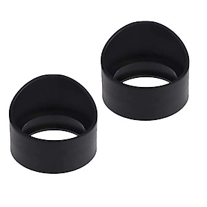 TEHAUX 2 pcs Soft Rubber Eyepiece Eye Shield 33mm Eye Guards Cups Eyepiece Covers for Binocular Microscope